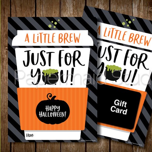 PRINTABLE Teacher Thanksgiving Coffee Gift Card Holder | Etsy