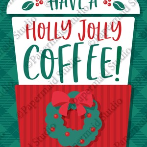 PRINTABLE Christmas Coffee Gift Card Holder - Teacher Christmas Gift ...