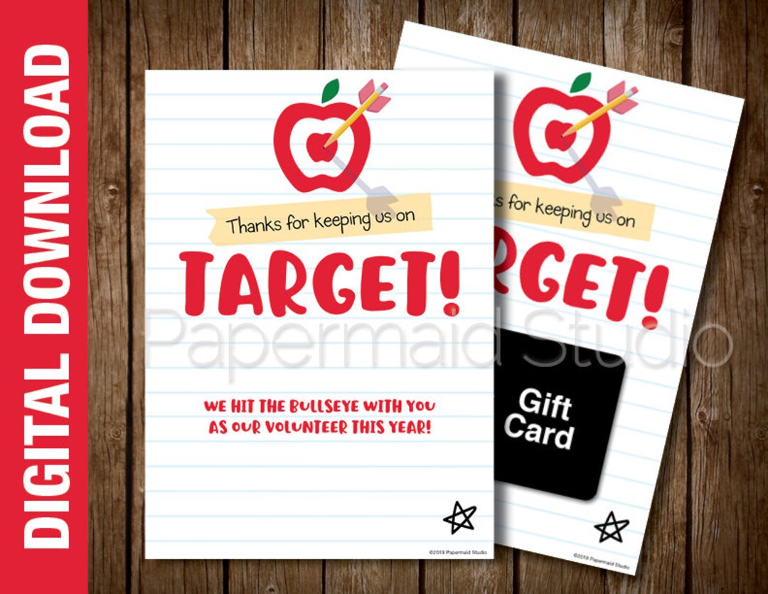 Volunteer Thank You Card Printable- Classroom Helper Appreciation Card ...