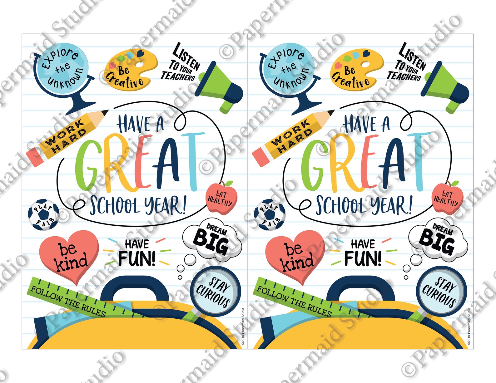Back to School Card Printable Teacher Card First Day of - Etsy