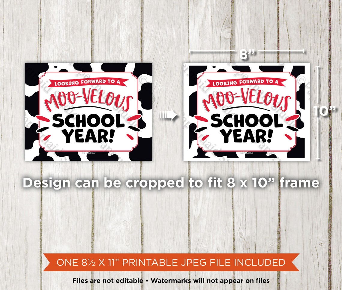 Teacher Back to School Sign Printable - Welcome Back Sign - Moovelous ...