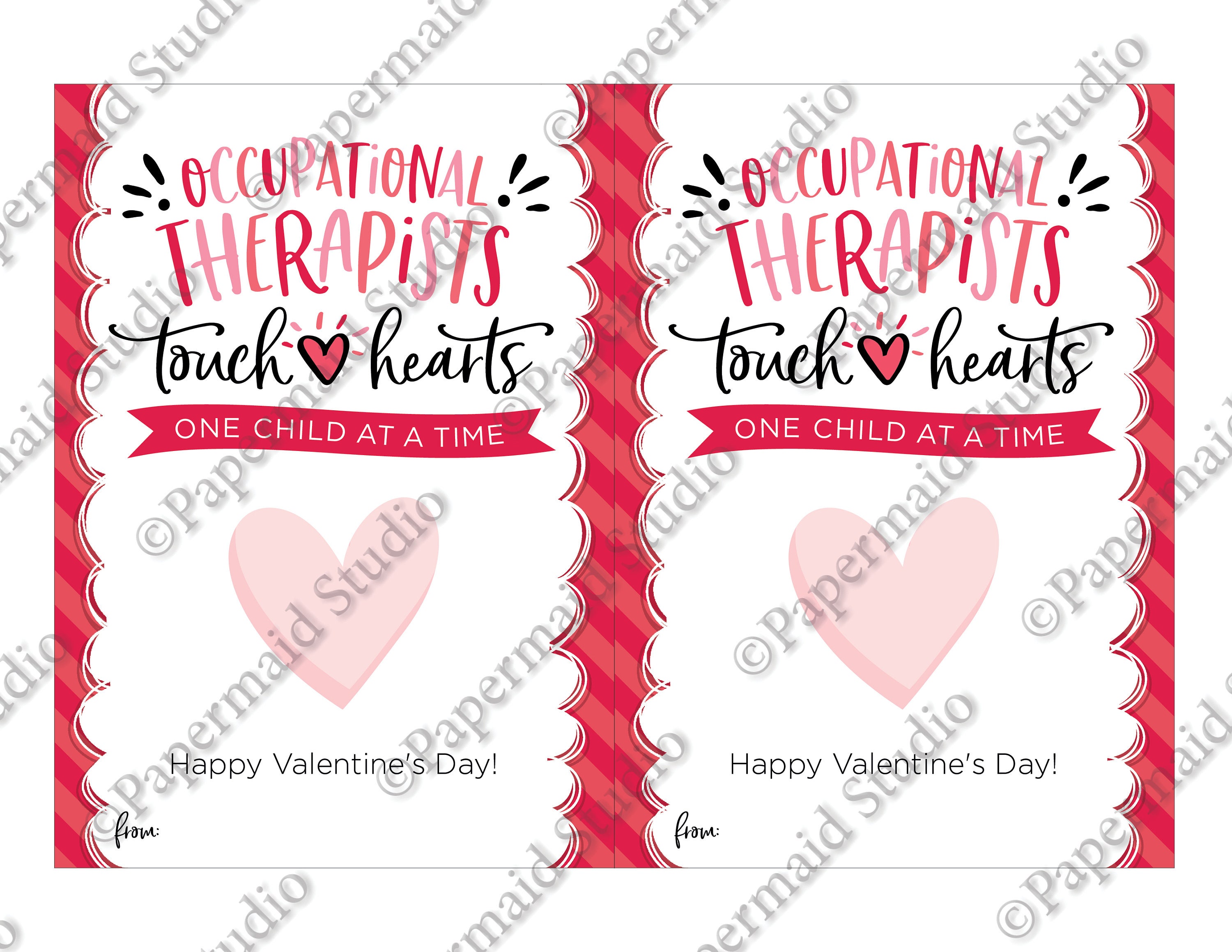 PRINTABLE Occupational Therapist Valentine Card OT - Etsy