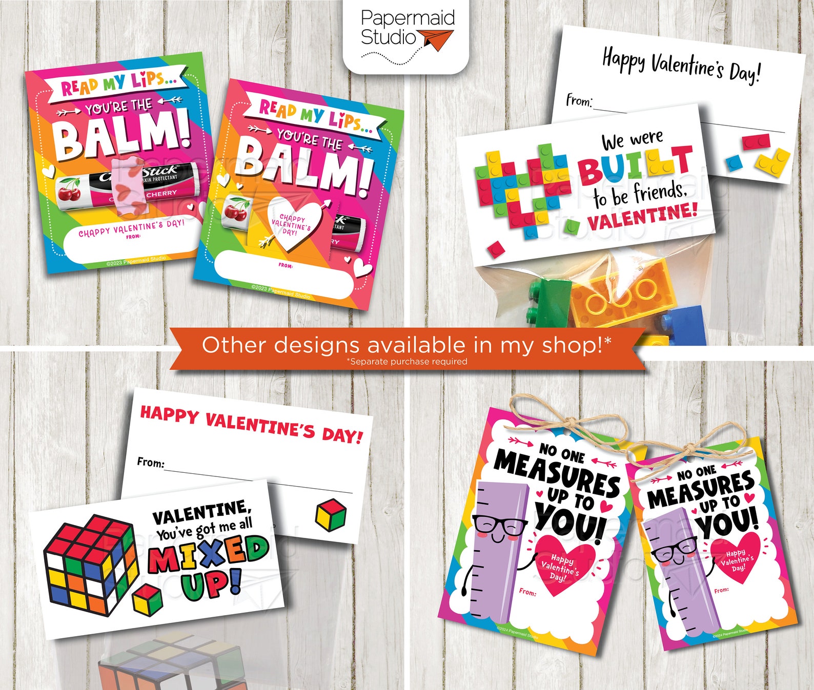 Puzzle Cube Valentine Bag Topper Printable - Valentine's Day Speed Cube ...