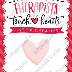 PRINTABLE Occupational Therapist Valentine Card - OT Valentine's Day ...