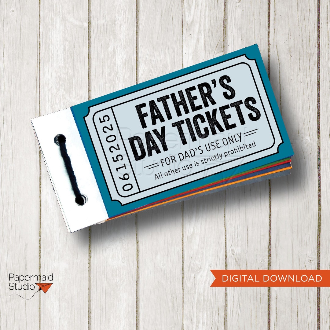 Fathers Day Coupon Book - Dad Coupons Book - Fathers Day Printable ...