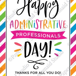 Administrative Professionals Day Gift Printable Employee - Etsy