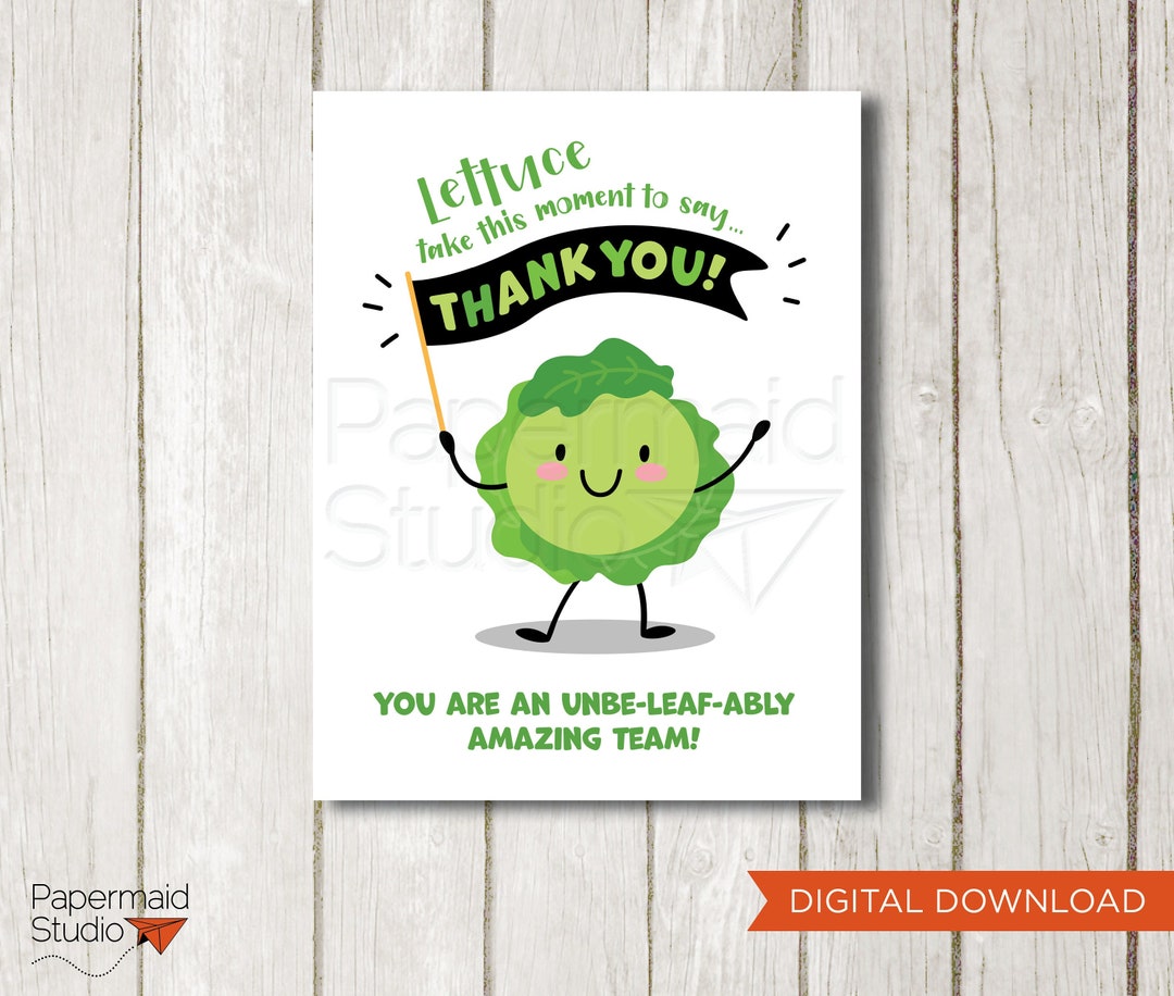 Employee Appreciation Printable - Salad Bar Sign - Teacher Appreciation ...