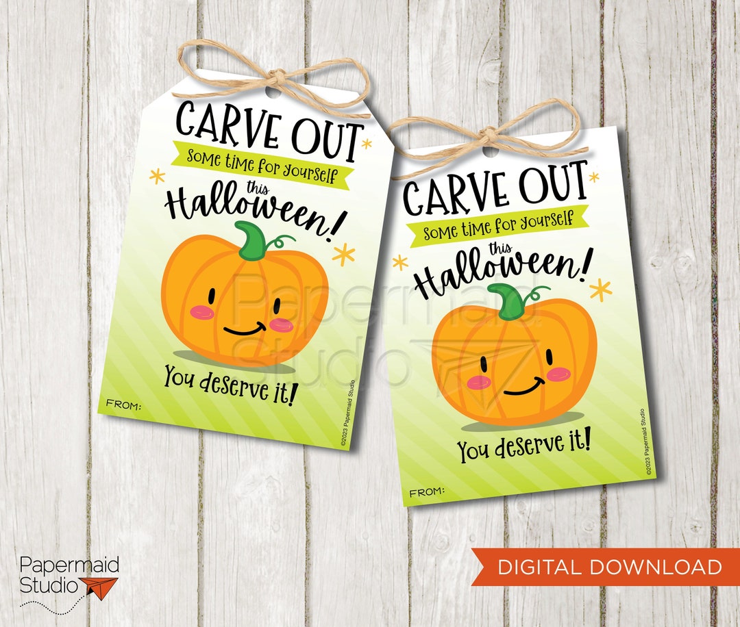 Halloween Gift Tag Printable - Teacher Halloween Gift - Halloween ...