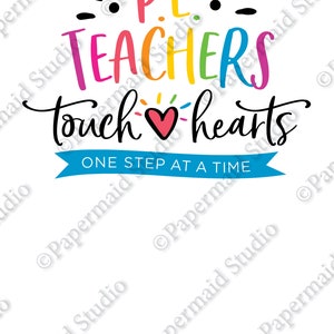 Printable Teacher Appreciation Week Card - P.E. Gym Teacher Thank You ...