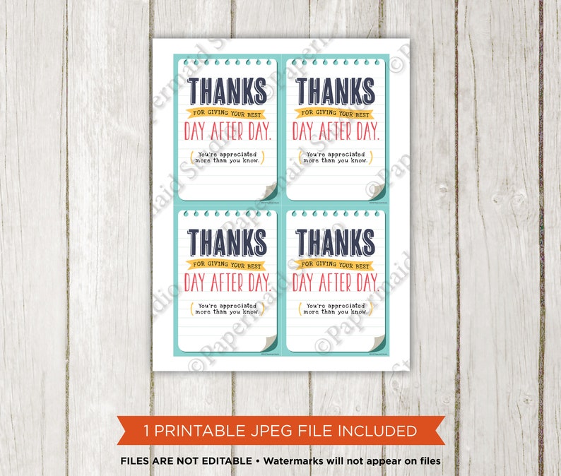 Employee Appreciation Gift Tag Administrative Professionals - Etsy