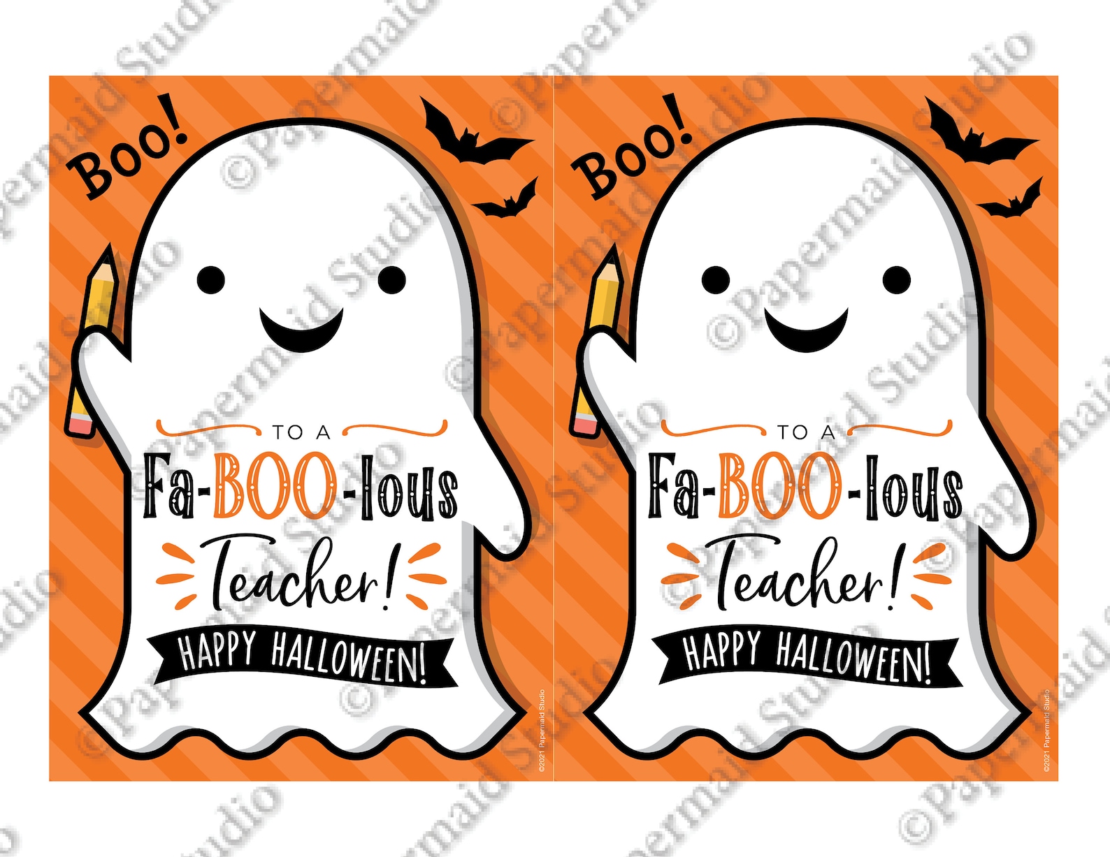 Teacher Halloween Gift Card Halloween Teacher Gift Tag - Etsy