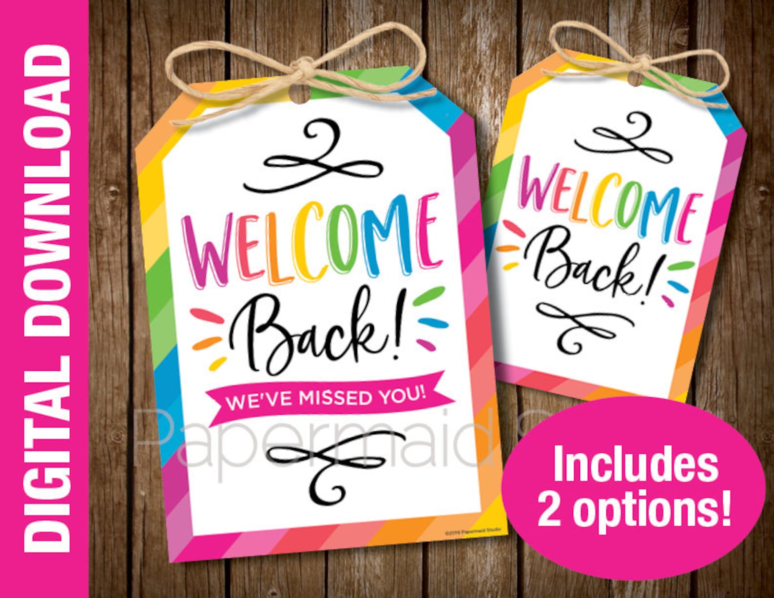PRINTABLE Welcome Back Gift Tag Employee Staff Back to Work - Etsy UK