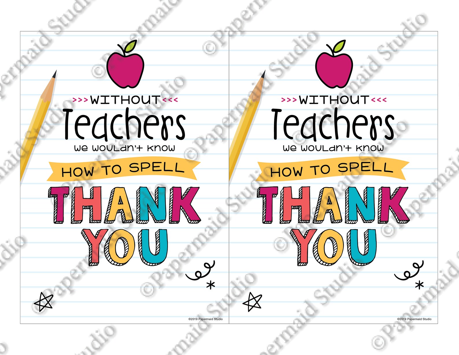Printable Teacher Appreciation Card Distance Virtual - Etsy