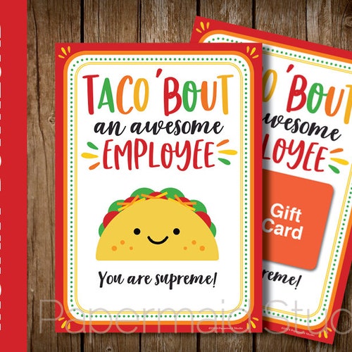 Employee Appreciation Gift Printable Nacho Average Employee - Etsy