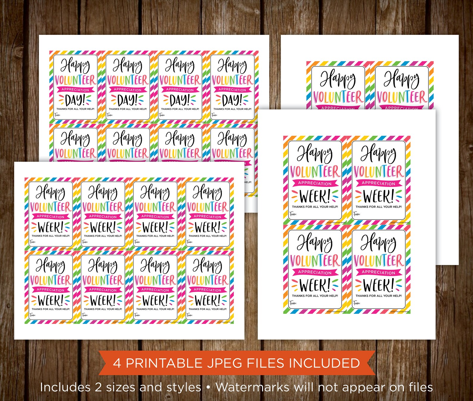 Volunteer Thank You Card Volunteer Appreciation Week Hang | Etsy