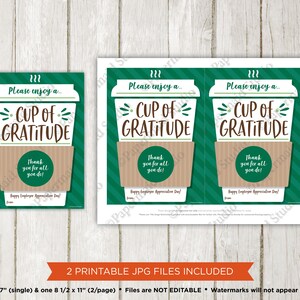 Employee Appreciation Gift Printable - Employee Appreciation Card ...