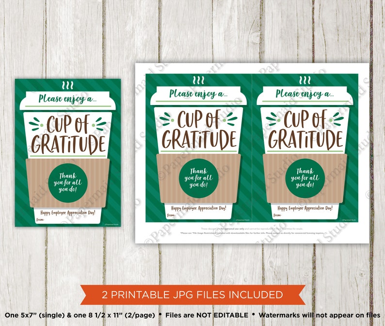 Employee Appreciation Gift Printable Employee Appreciation - Etsy