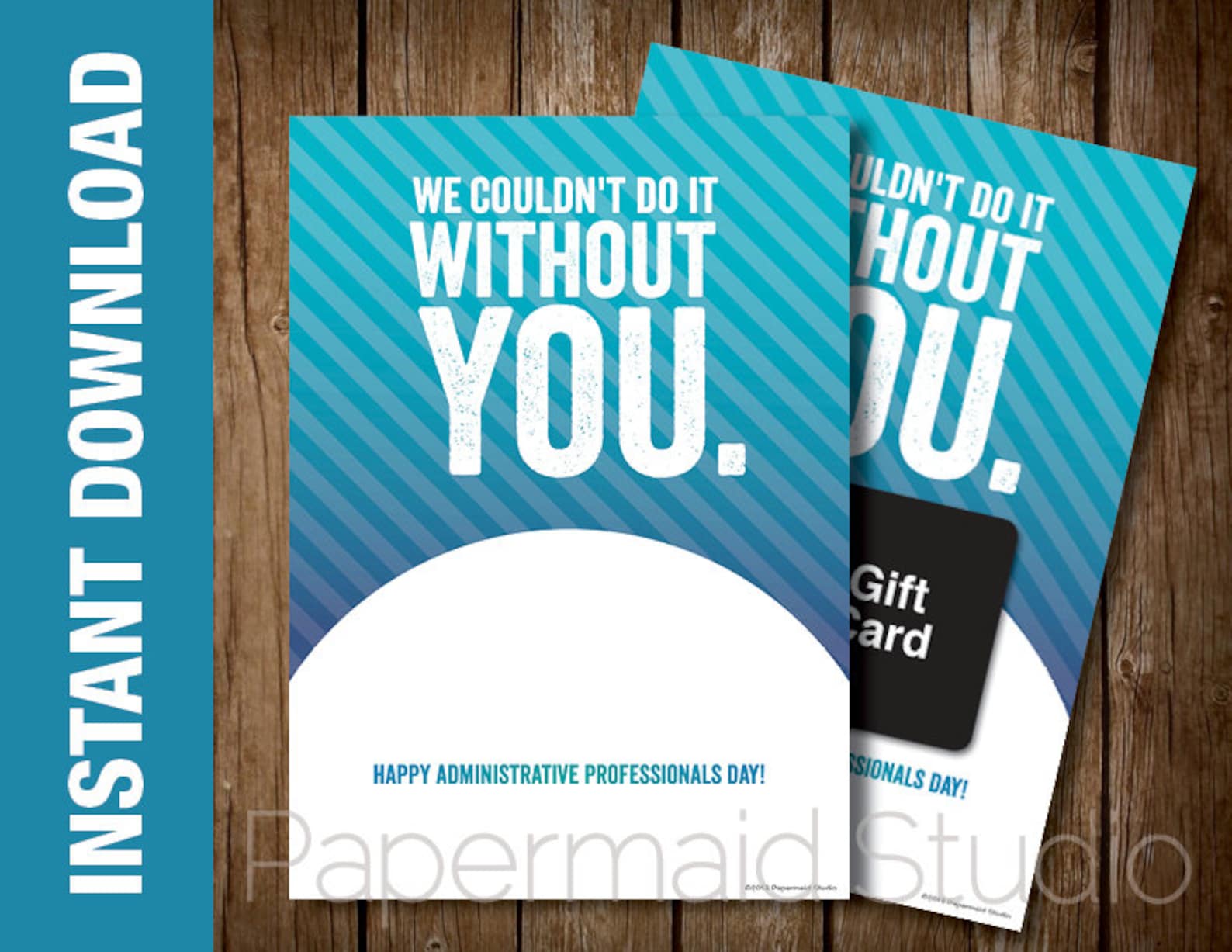 PRINTABLE Administrative Professionals Day Gift Card Holder - Etsy