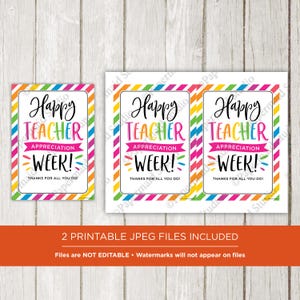 Teacher Appreciation Card Printable - Teacher Appreciation Week - Staff ...