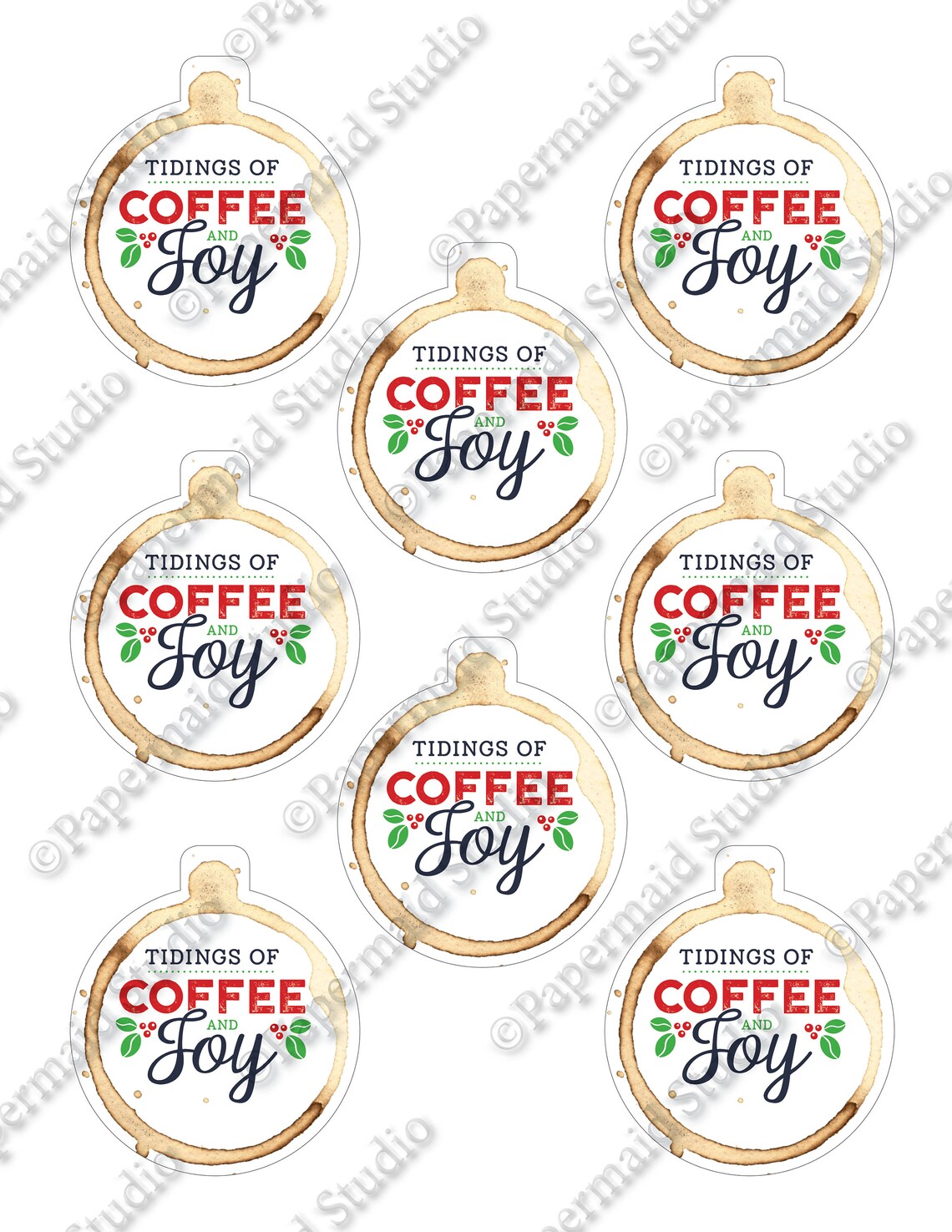 PRINTABLE Coffee Gift Tag Teacher Christmas Gift Coffee | Etsy