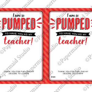 PRINTABLE Teacher Appreciation Gas Gift Card Holder - Teacher Thank You ...