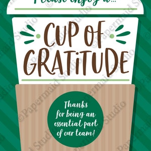 PRINTABLE Nurse Thanks a Latte Coffee Gift Card Holder - Nurses Week ...