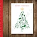 PRINTABLE Coffee Themed Christmas Card Coffee Holiday Card Coffee Gift ...