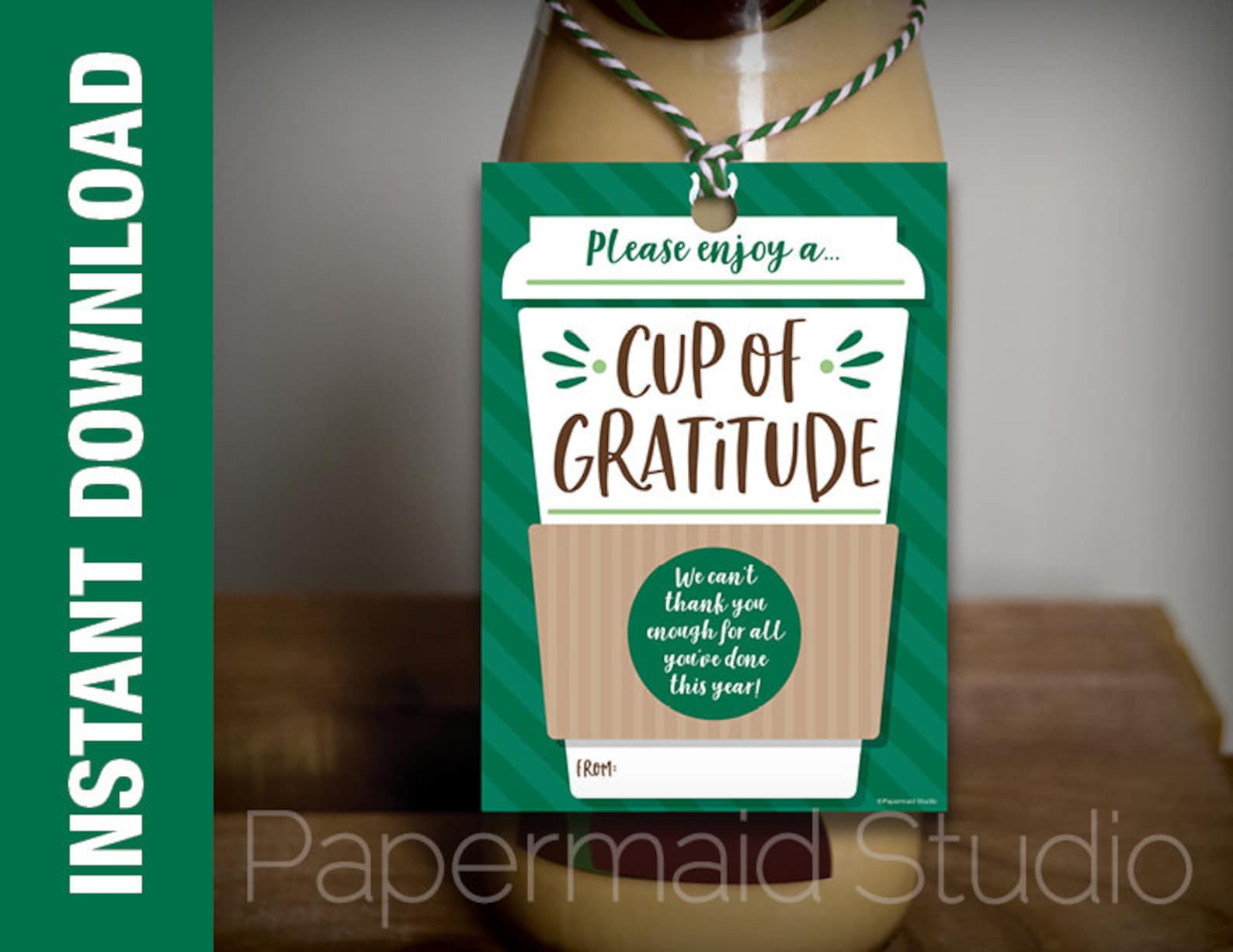 PRINTABLE Teacher Coffee Gift Tag Last Day of School Teacher - Etsy