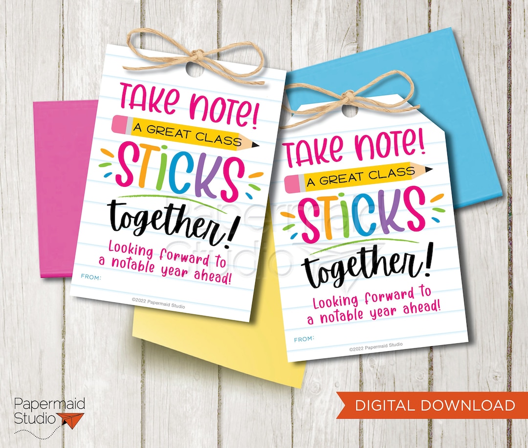 First Day of School Teacher Gift Tag Printable Welcome Back - Etsy