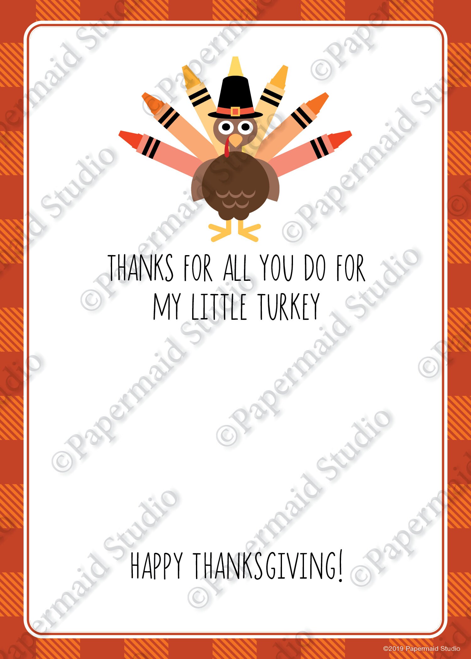 PRINTABLE Teacher Thanksgiving Gift Card Holder Single | Etsy