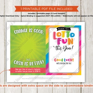 College Student Gift Card Book Add-on Pack 5 Printable Bundle ...