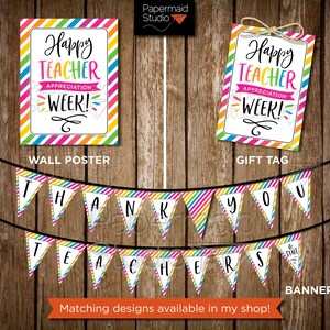 Teacher Appreciation Sign Printable - Teacher Appreciation Poster ...