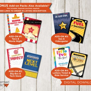 College Student Gift Card Book Printable Bundle - College Survival Kit ...