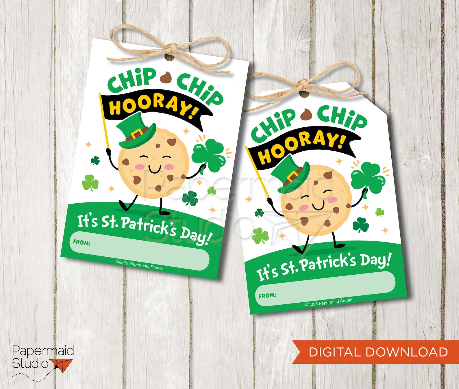 St Patricks Day Cookie Tags - Cookie St Patricks Tag Printable - Cookie ...