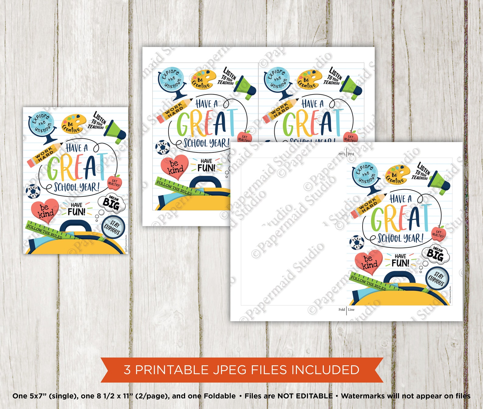 Back to School Card Printable - Teacher Card - First Day of School Gift ...
