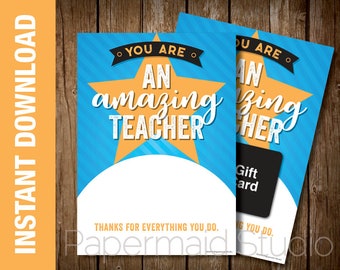 Printable Teacher Appreciation Gift Teacher Thank You End of Year ...