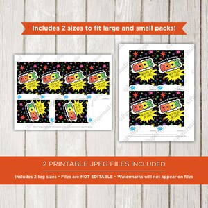 PRINTABLE Pop Candy Tag - Back to School Class Treat Tag - First Day of ...