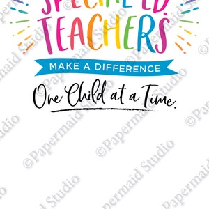 Printable Special Ed Teacher Thank You Card - Special Education Teacher ...