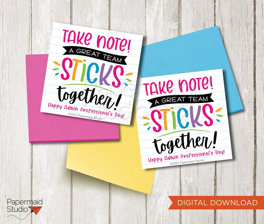 Administrative Professionals Day Gift Tag Printable Employee - Etsy