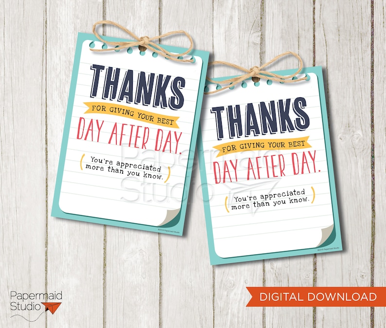 Employee Appreciation Gift Tag Administrative Professionals - Etsy