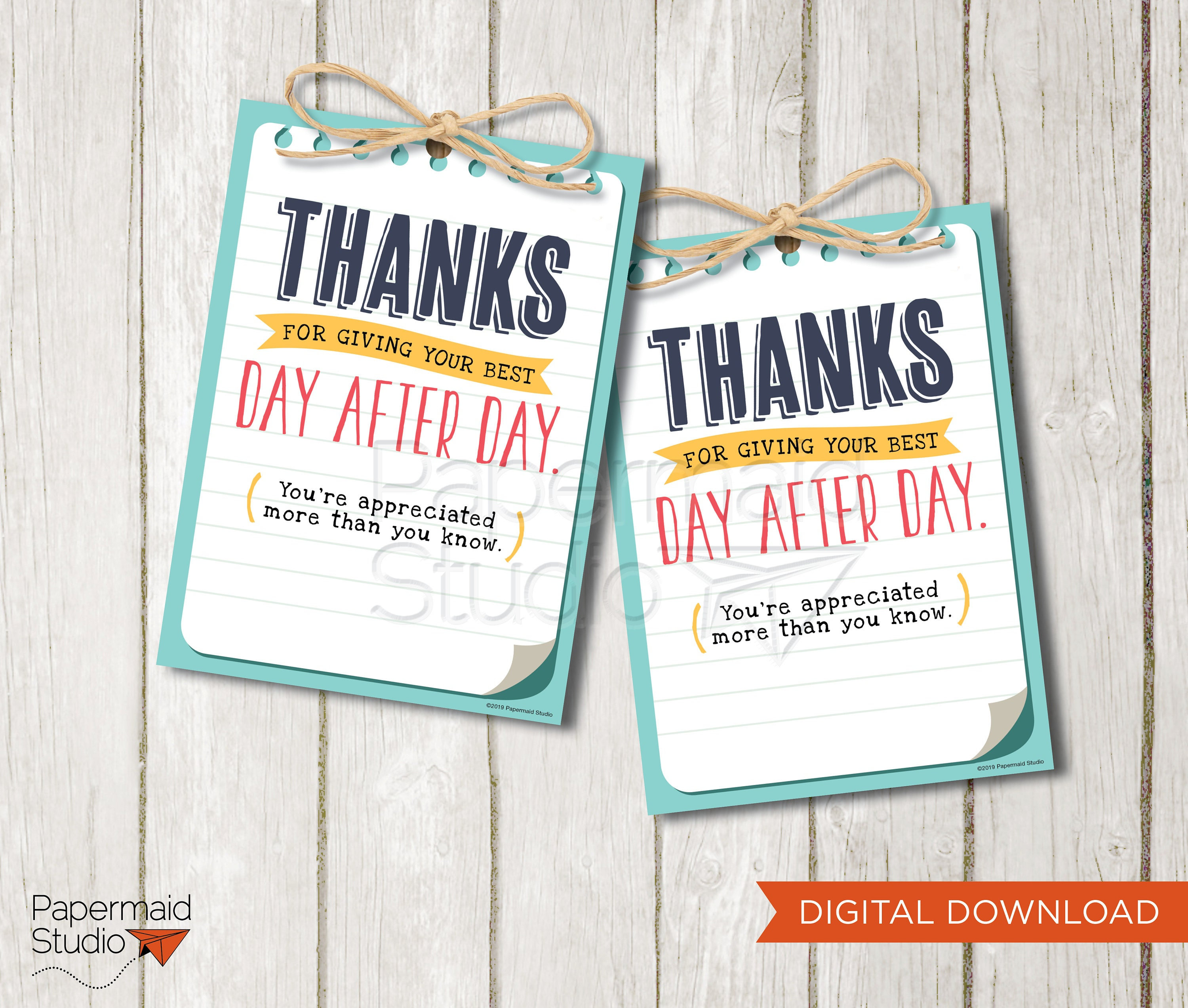 Employee Appreciation Gift Tag - Administrative Professionals Day Gift ...
