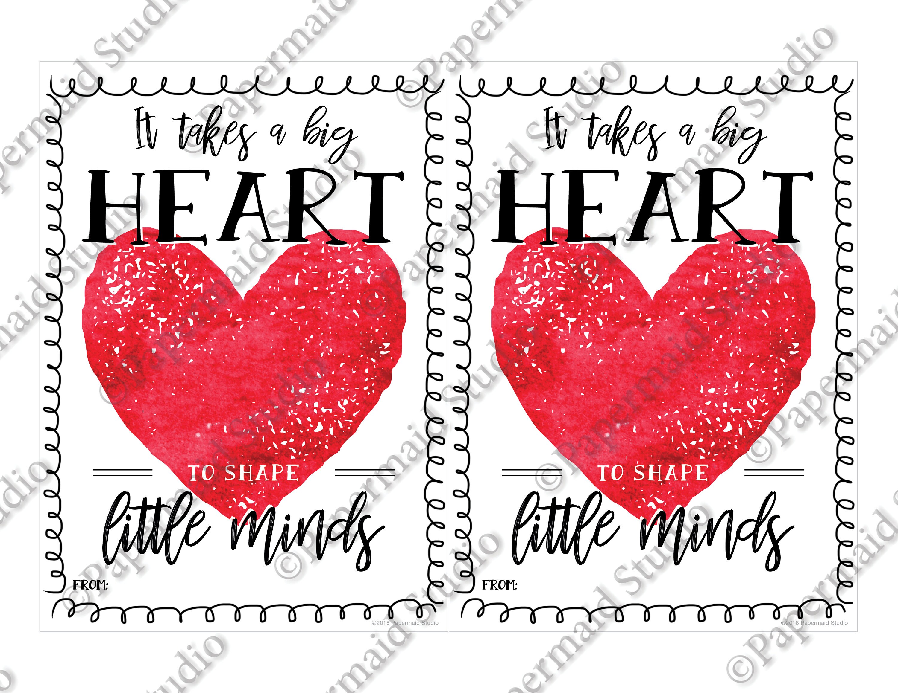 PRINTABLE Teacher Valentine's Day Card Teacher - Etsy