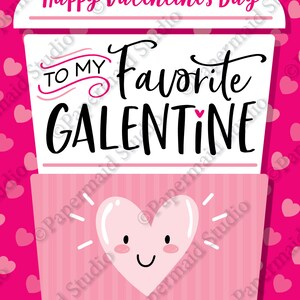 PRINTABLE Galentine Valentine's Day Coffee Gift Card Holder - Thanks a ...