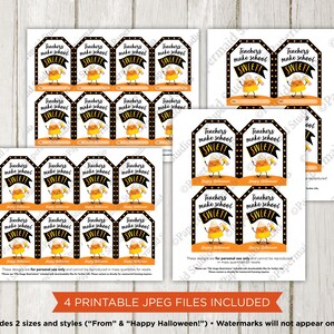 Teacher Halloween Gift Tag Printable - Halloween Teacher Gift Tag ...