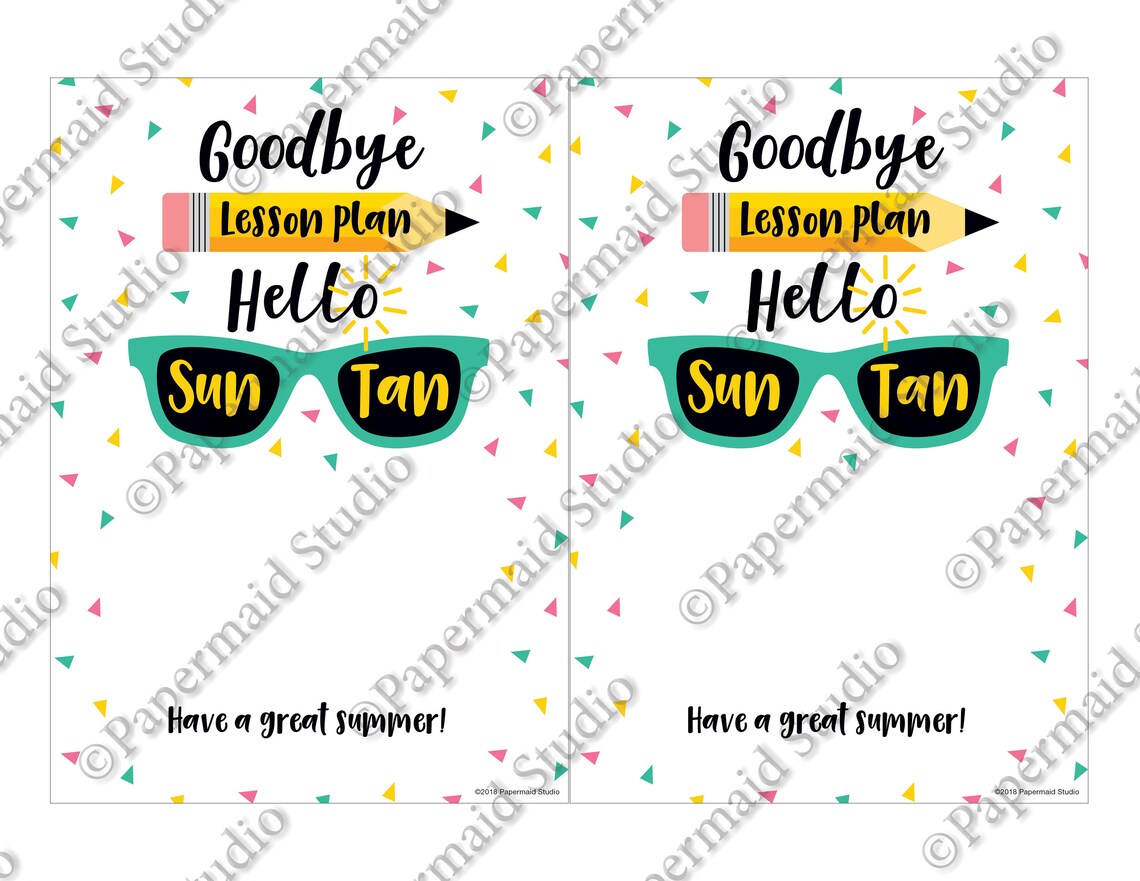 Last Day of School Teacher Thank You Card Printable Teacher - Etsy