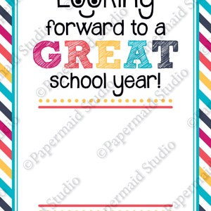 PRINTABLE Back to School Teacher Gift Card Holder - First Day of School ...
