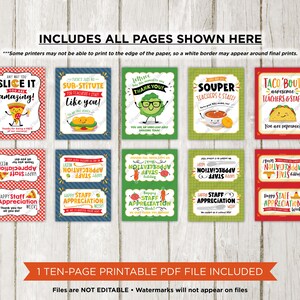 Teacher Appreciation Signs Bundle - Teacher Appreciation Lunch Signs ...