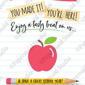PRINTABLE First Day of School Teacher Gift Card Holder - Welcome Back ...