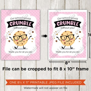 Teacher Appreciation Gift - Teacher Appreciation Cookie Sign ...