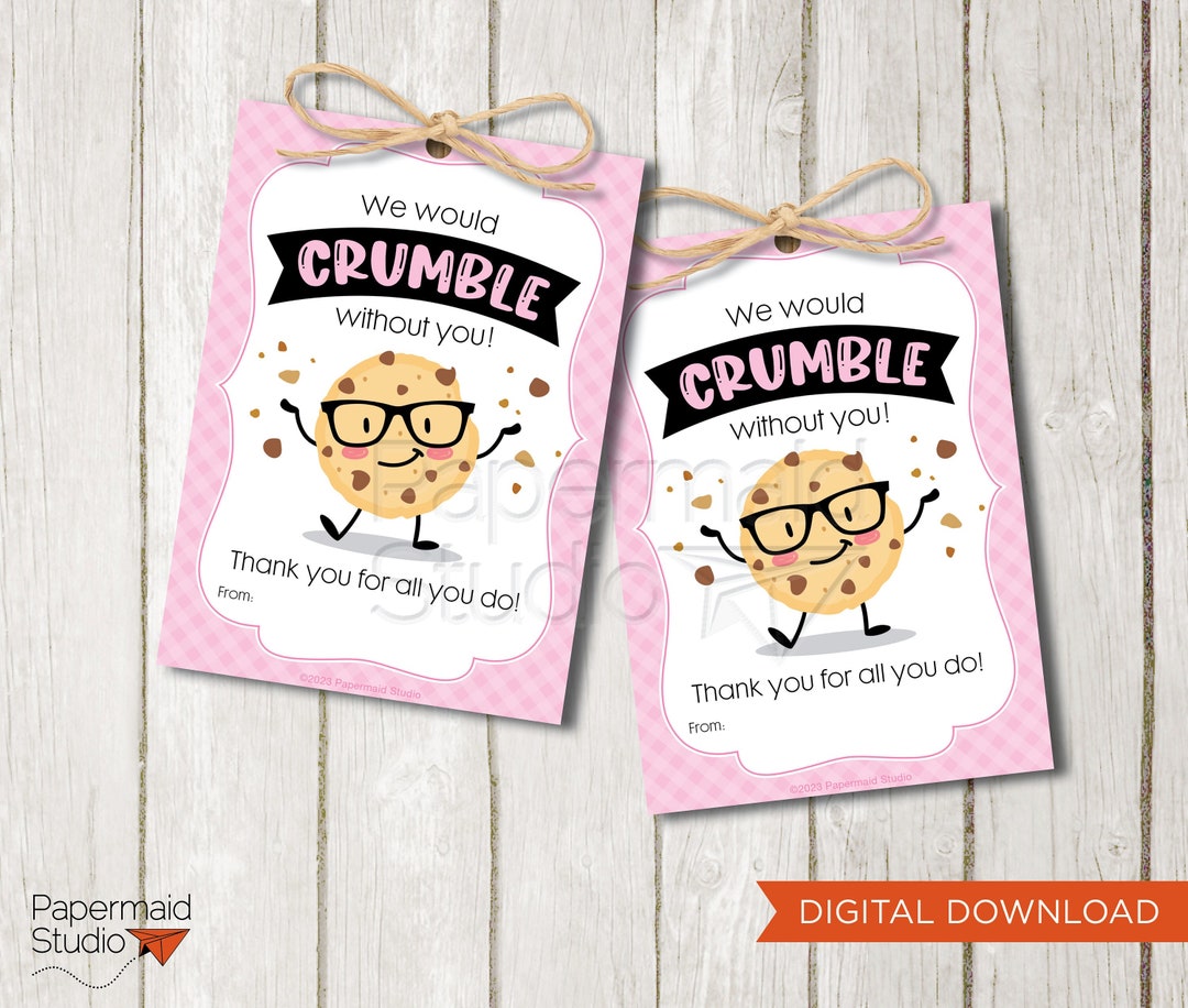 Employee Appreciation Gift - Printable Cookie Tags - Staff Appreciation ...